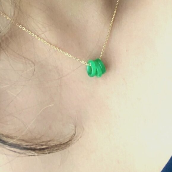 Alquimia | Jewelry | Jade Trinity Chain Gold Necklace | Poshmark